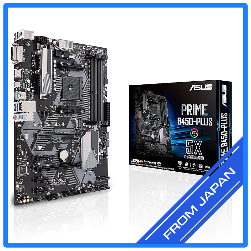 ASUS AMD B450 AM4 Compatible Motherboard PRIME B450-PLUS [ATX ...
