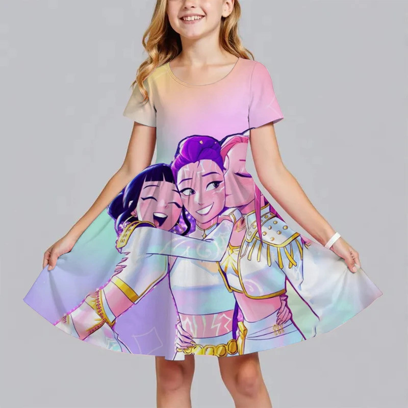 Summer Fashion Polyester Lightweight Cartoon Cute Huntrix Kpop Demon ...
