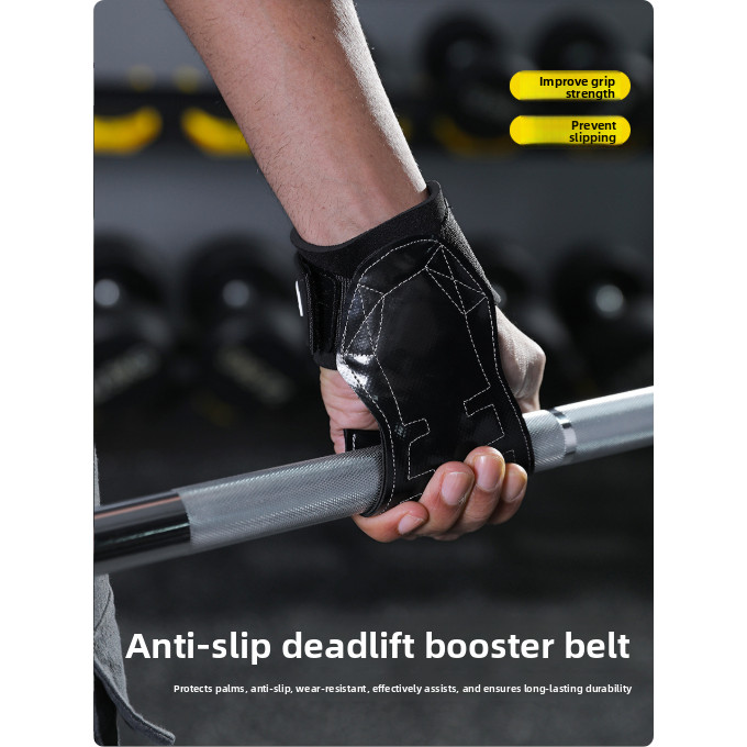 Deadlift Assist Belt Weightlifting Fitness Compression Anti-Slip Grip ...