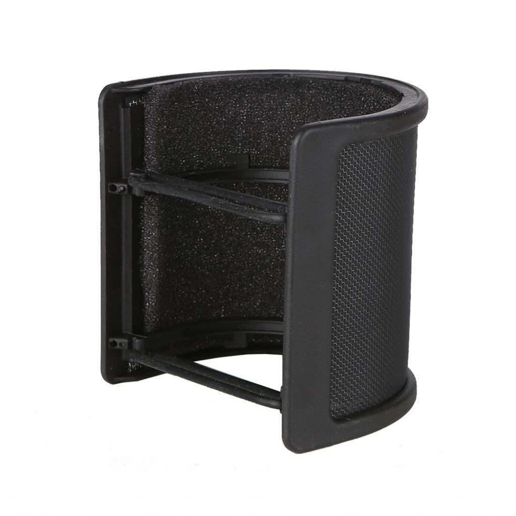 U TYPE MICROPHONE WINDSCREEN FILTERS VOCALS POP EFFECTIVELY RUBBER BAND ...