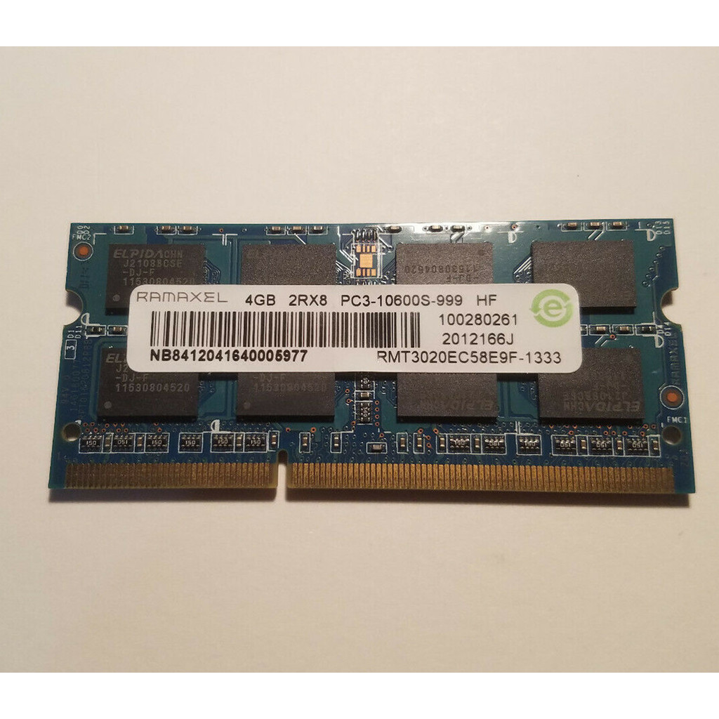 Memory Technology 4G 2RX8 PC3-10600S-999 RMT3020EC58E9F-1333 Notebook ...