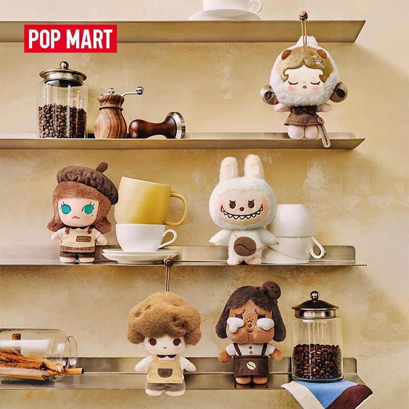 POP MART POP BEAN Coffee Factory Series-Plush Pendant Blind Box Action ...