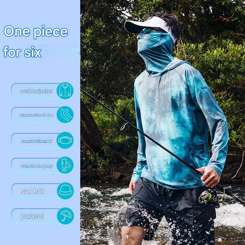 Ice Silk Sun Protection Clothing: UV-Proof, Must-Have for Fishing ...