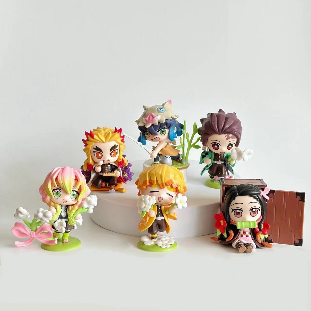 VIRAL ADORABLE KIMETSU NO YAIBA CHIBI ACTION FIGURE MINI MINI DEMON ...