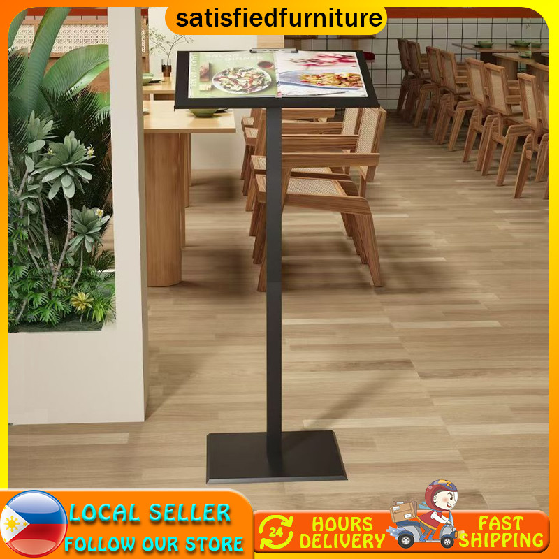 Menu Board Bracket Vertical Floor Standing Restaurant Entrance Menu ...