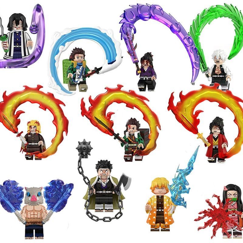 WM6218 Demon Slayer Compatible Lego Minifigure Building Blocks Anime ...