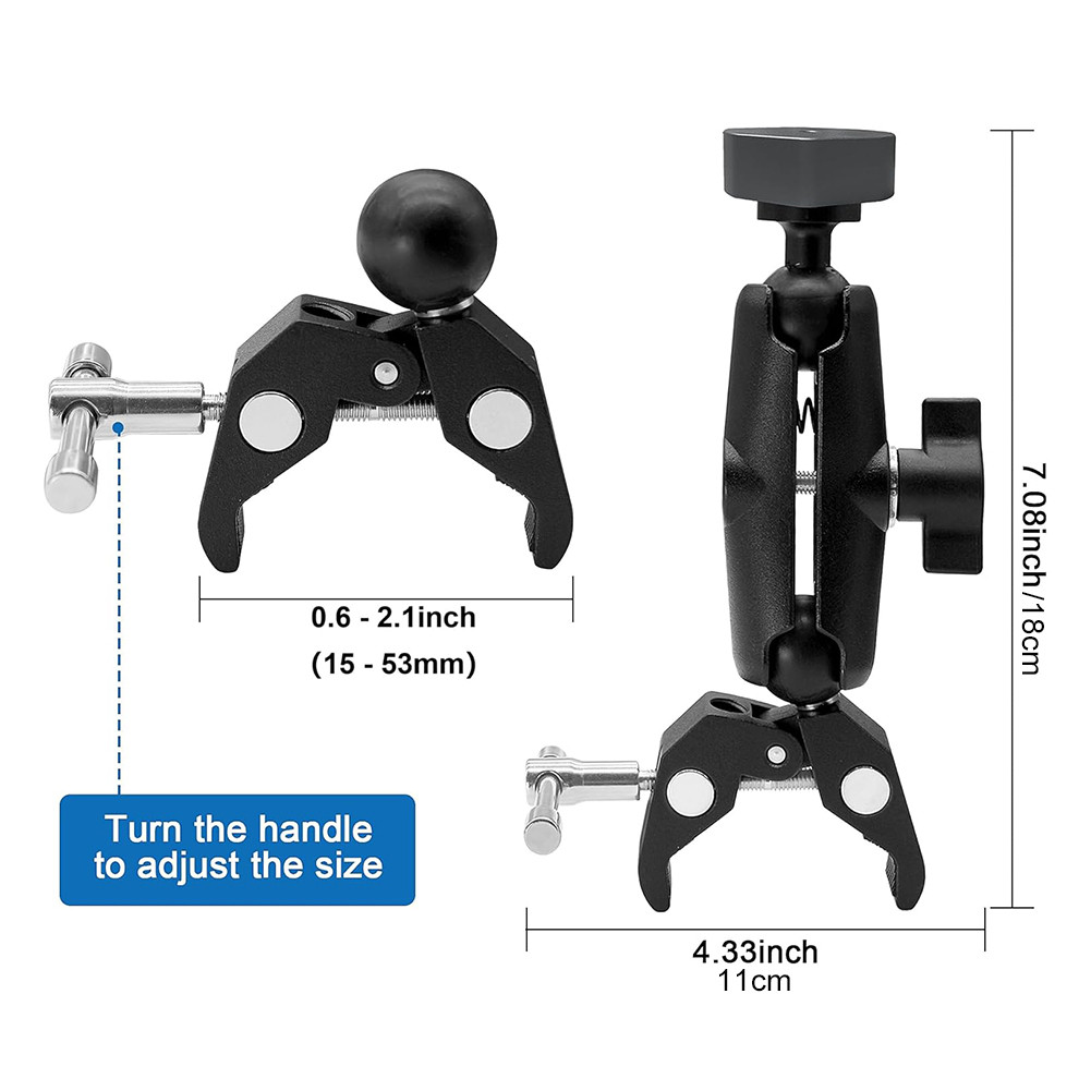For Starlink Mini Clamp Bracket Kit Adjustable Clamp Mount RV Mount for ...