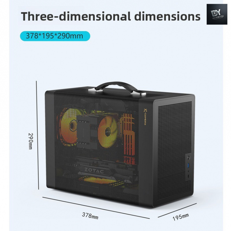 P60 Chassis Mesh Version MATX Portable Portable TYPEC Side Transparent ...