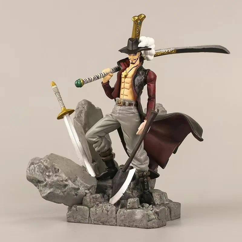One Piece Anime Figure Dracule Mihawk toys model Action Figures statue ...