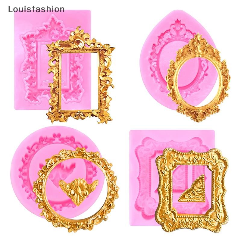 LFPH 4Pcs Silicone Frame Molds For Chocolate, Mini Air Dry Clay Molds ...