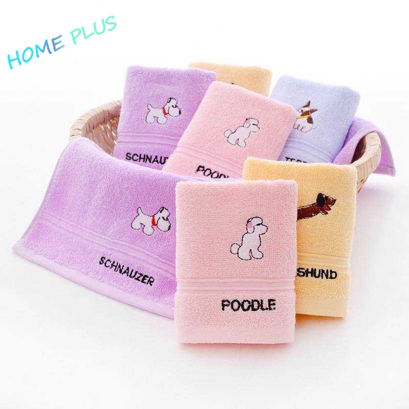 12PCS Cute Design Cotton Face Hand Towel 25×50cm Set Household Personal ...