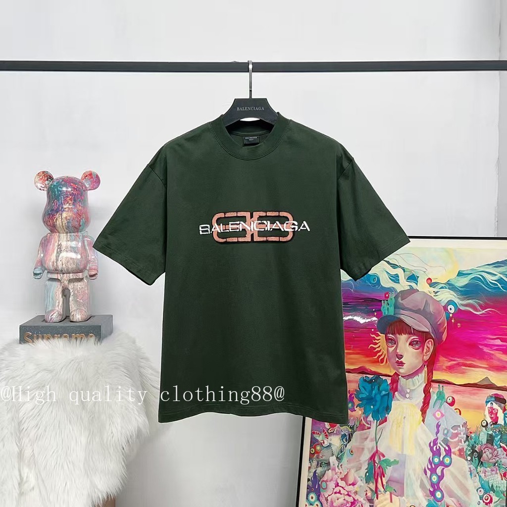 High-Quality New Style Double B Letter Fried Snowflake Distressed Short ...