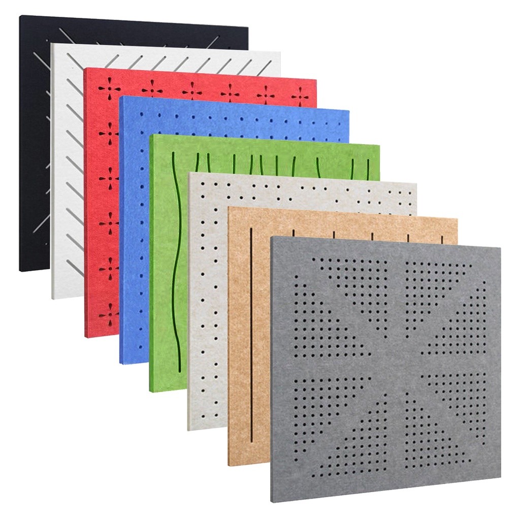 12 Pack Hole Pattern Acoustic Panels Sound Absorbing Decorative ...