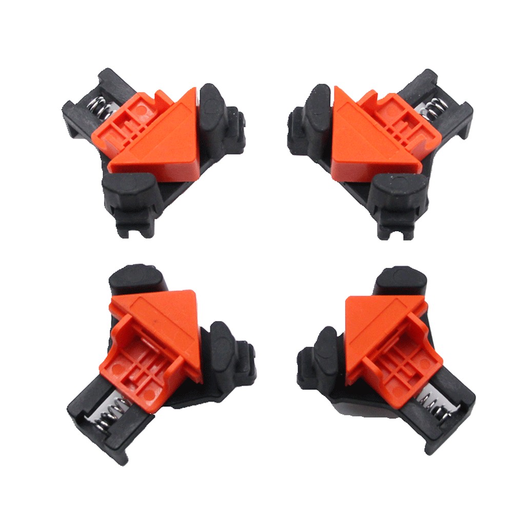4Pcs 90 Degree Corner Clamps Adjustable Quick Spring Woodworking Clamps ...