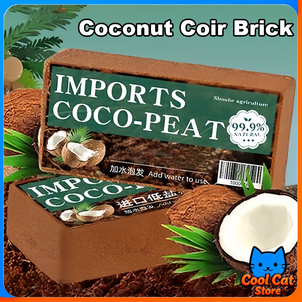 Organic Eco-Friendly Coconut Peat Compressed Coco Bricks Fiber Block ...