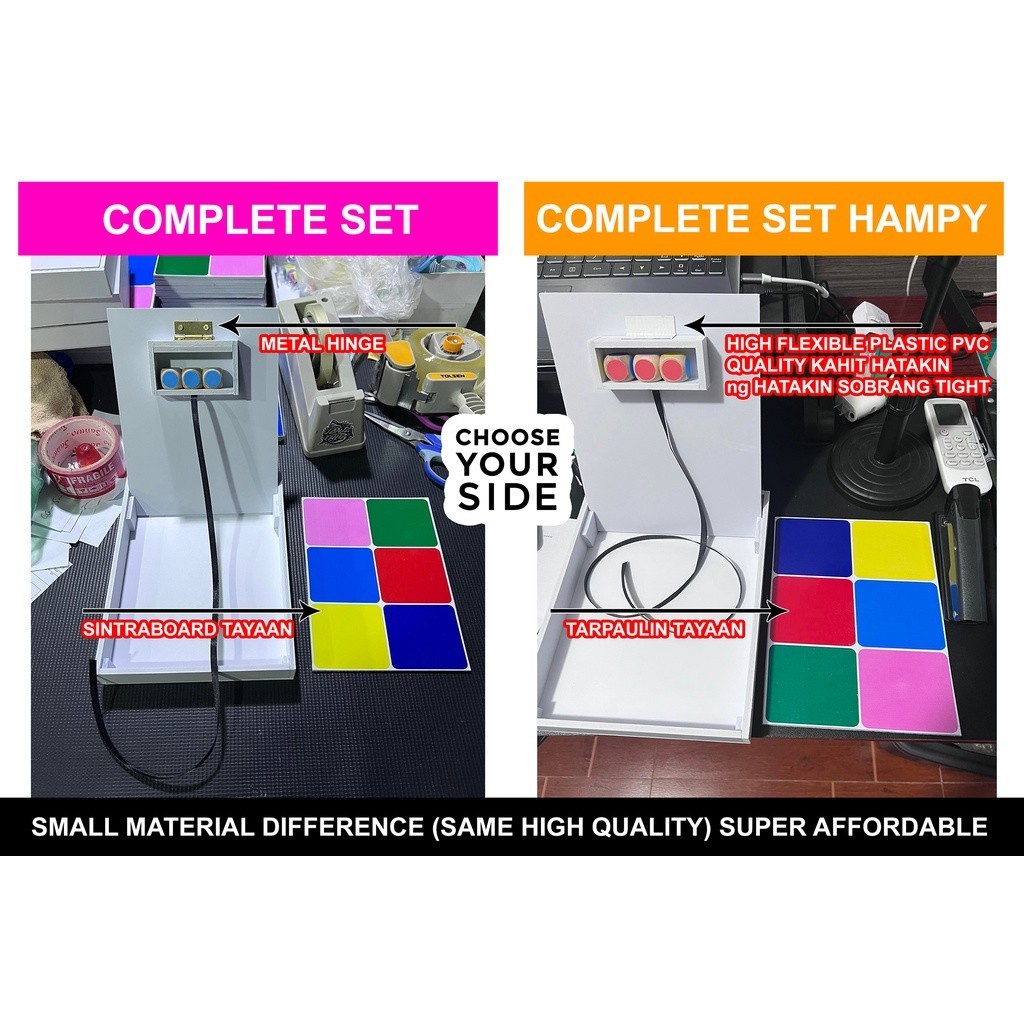 Ultimate Color Game Perya HAMP Mini Version: Complete Set with Dice and ...