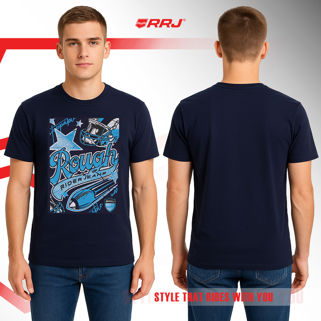 RRJ Men's Basic Tees Semibody Fitting 175752-U (Navy) | Shopee Philippines