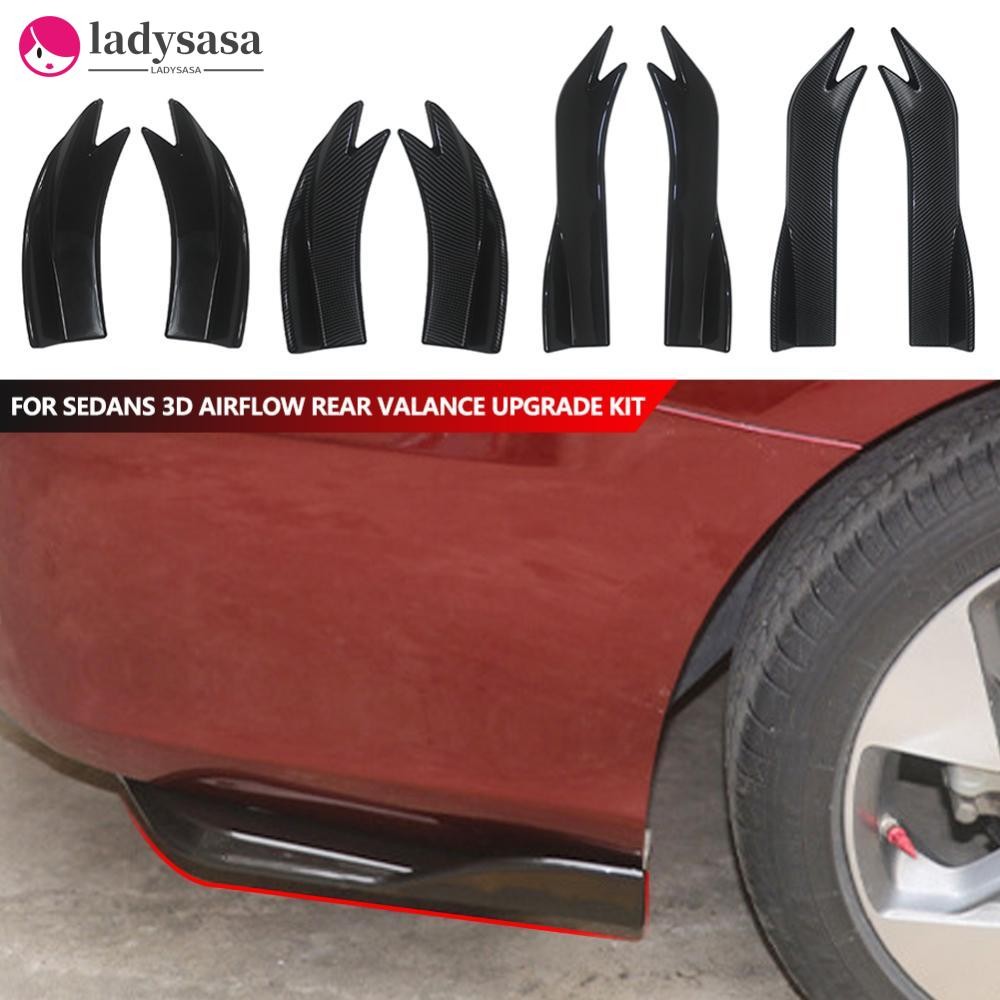 Ladysasa Pair Car Rear Bumper Corner Guards Sports Lip Spoiler for ...