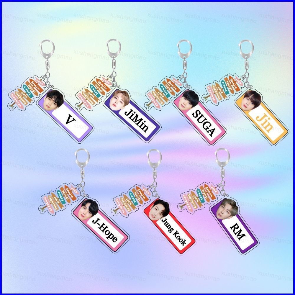 BTS SUGA Jung Kook Acrylic Keychain Pendant Stars Accessories K-POP ...
