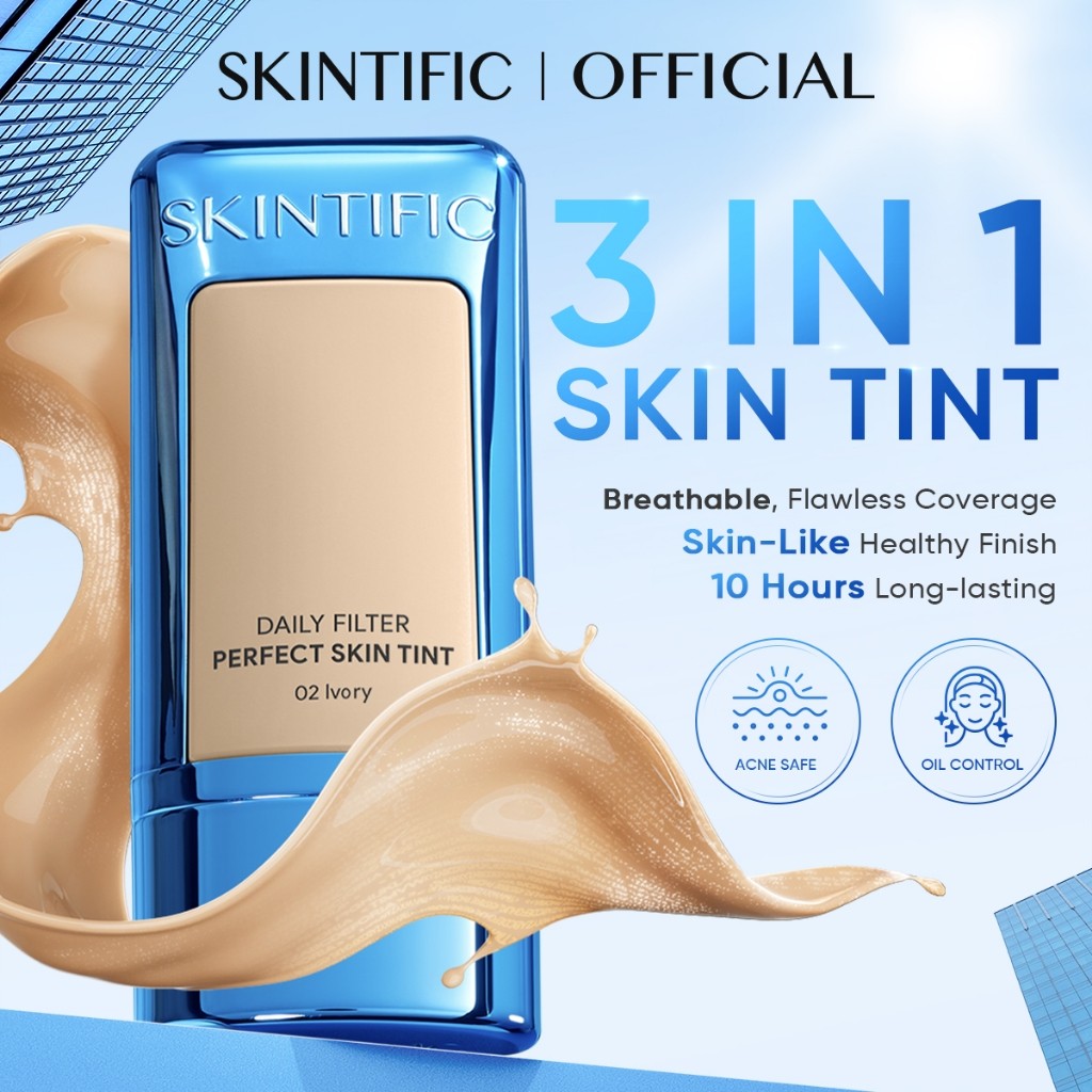 SKINTIFIC Daily Filter Perfect Skin Tint Moisturizer for face ...
