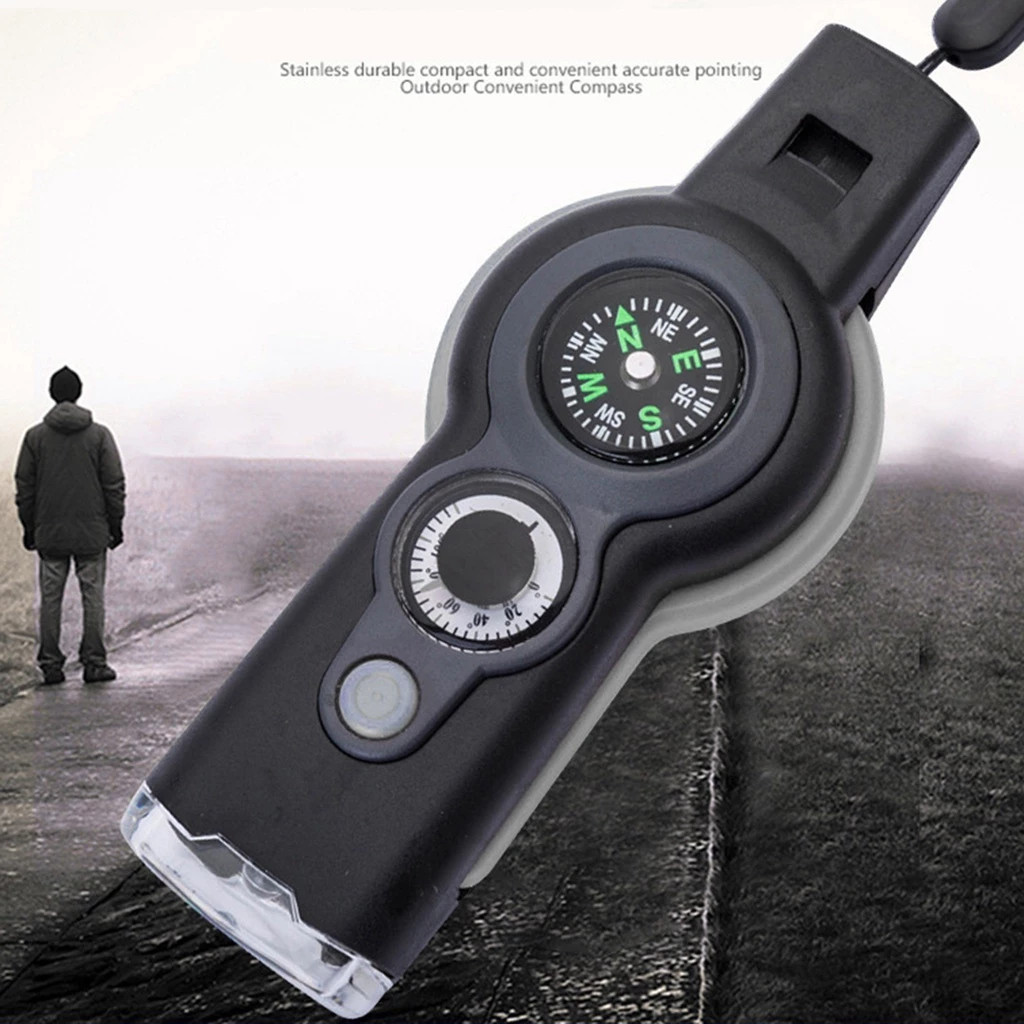 7 in 1 Outdoor Survival Emergency Tool Multifunctional Camping Hiking ...