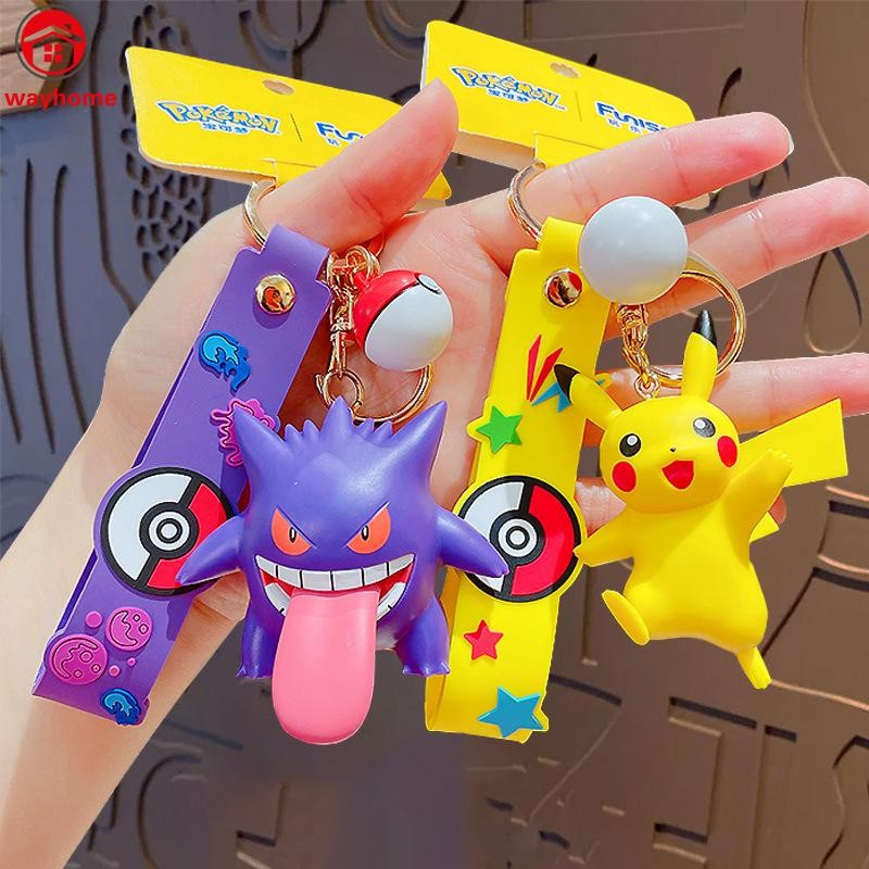 Cartoon Pokémon Doll Keychain Pendant - Pokémon Haunter Gastly Design ...