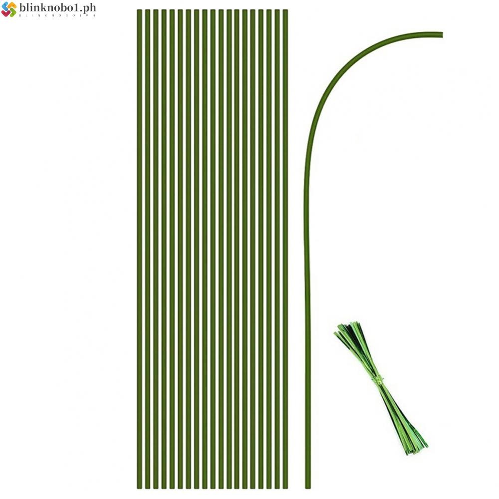 Rust Resistant Plant Support Rod Kit with Straps for Potted Plant ...