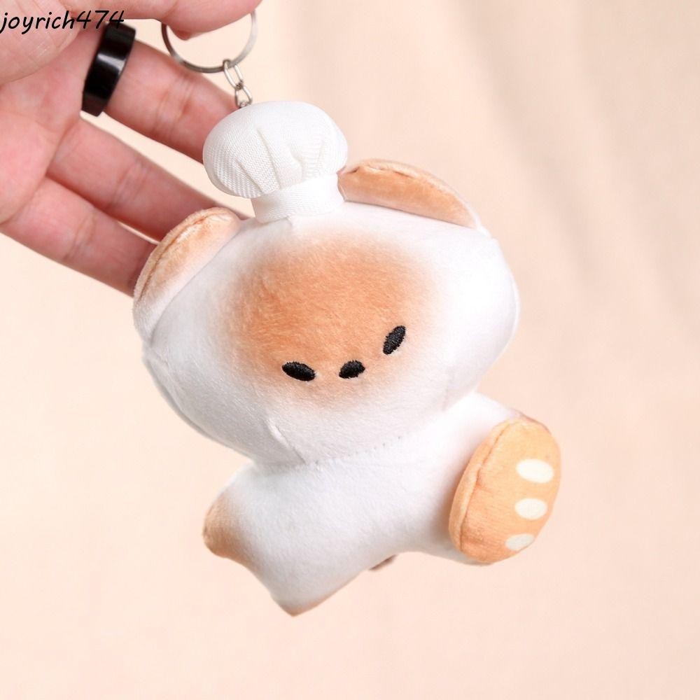 JOYRICH Animal Bread Cat Keychain, PP Cotton Fluffy Plush Cat Keyring ...