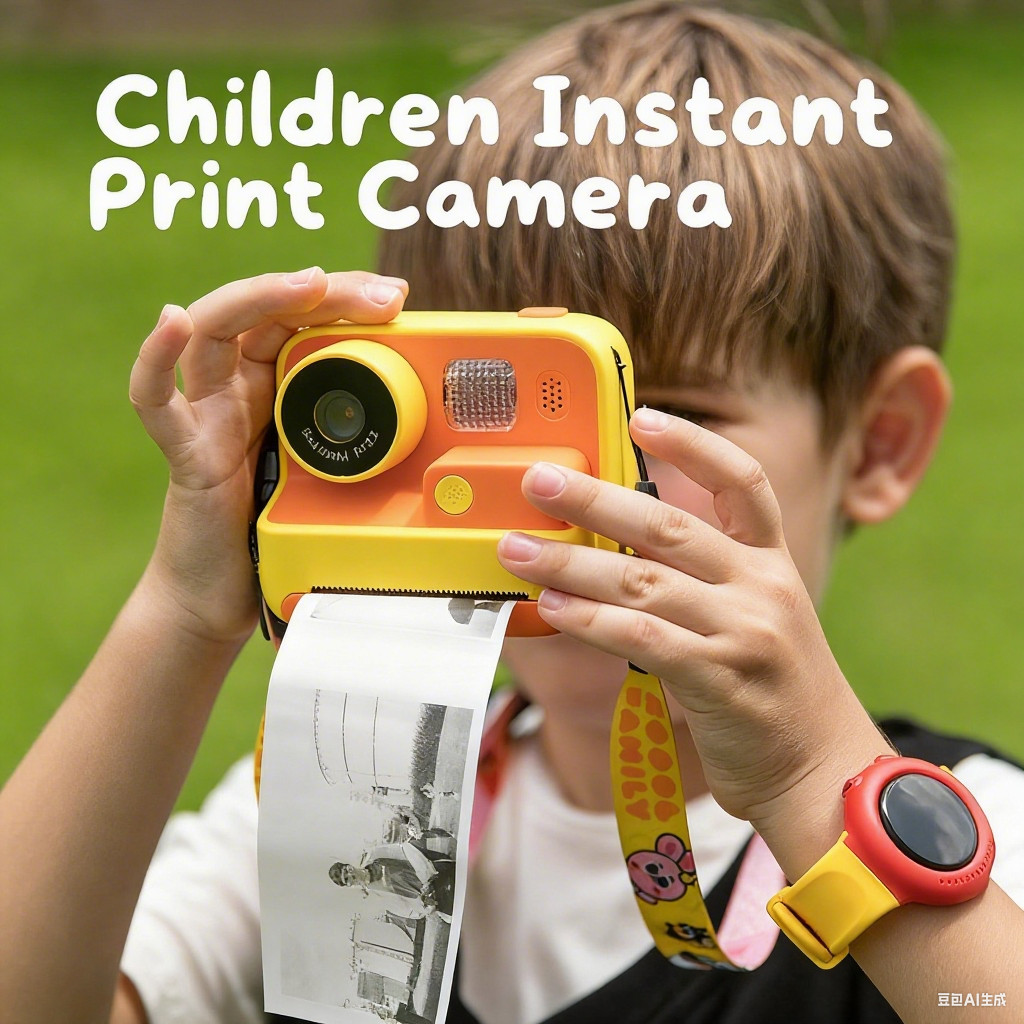 Children Instant Print Camera Colored Printing Paper 48MP HD Dual Lens ...