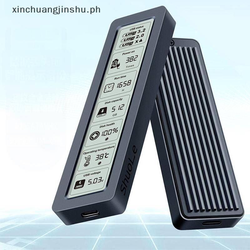 XIN M2 SSD Case NVMe SATA Dual Protocol 10Gbps With Display Screen ...