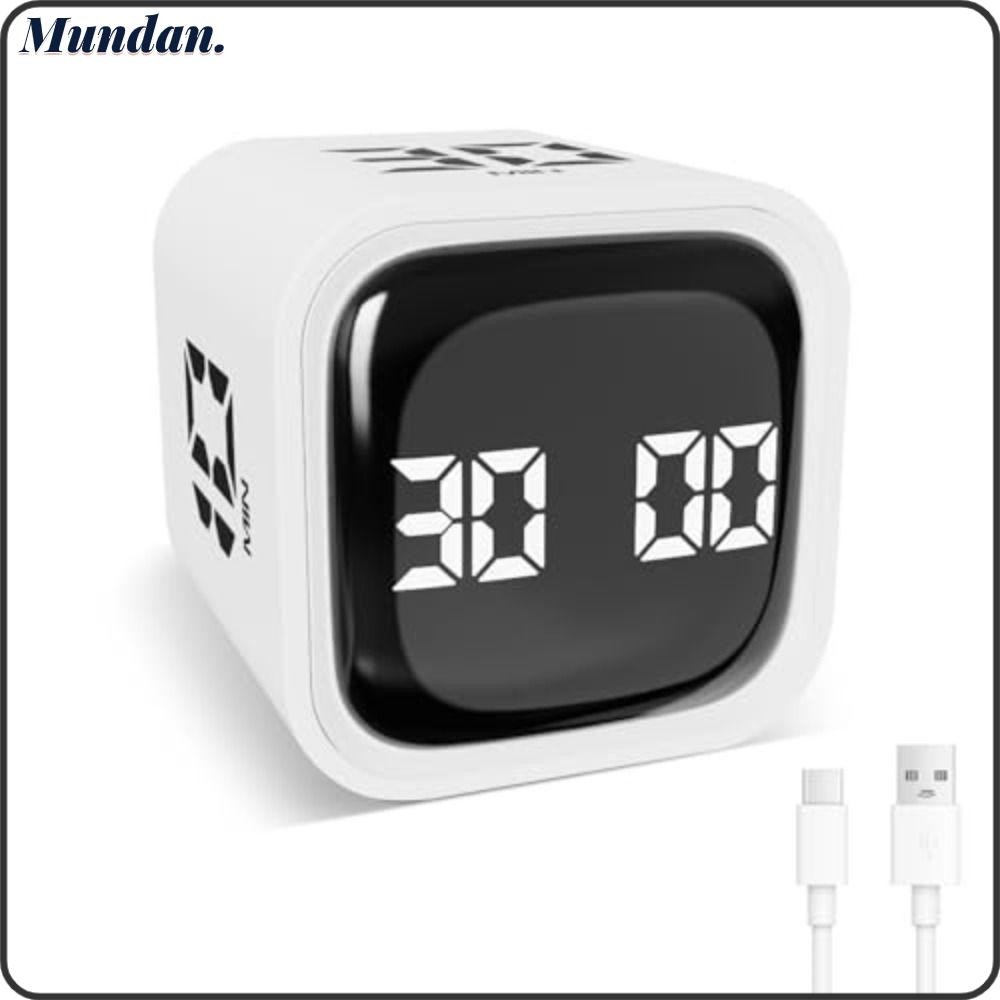 MUNDAN Pomodoro Timer, Gravity Sensing Rotation Timing Digital Cube ...