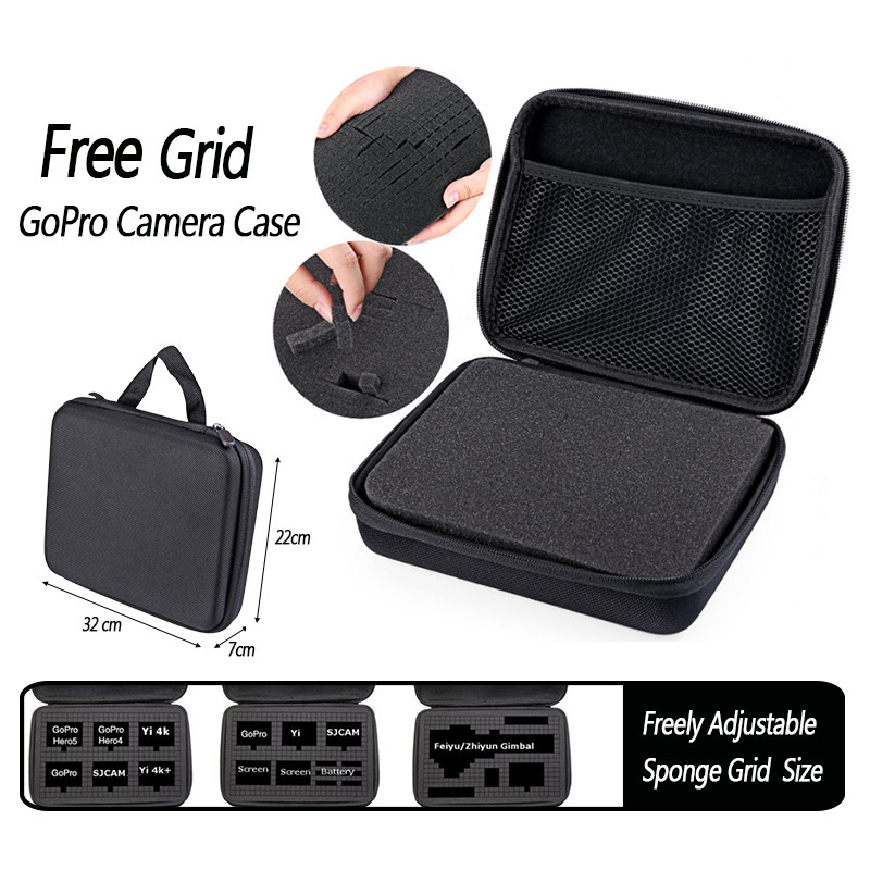GoPro Camera Hand Bag with Free Spone Gride-Waterproof Shockproof ...