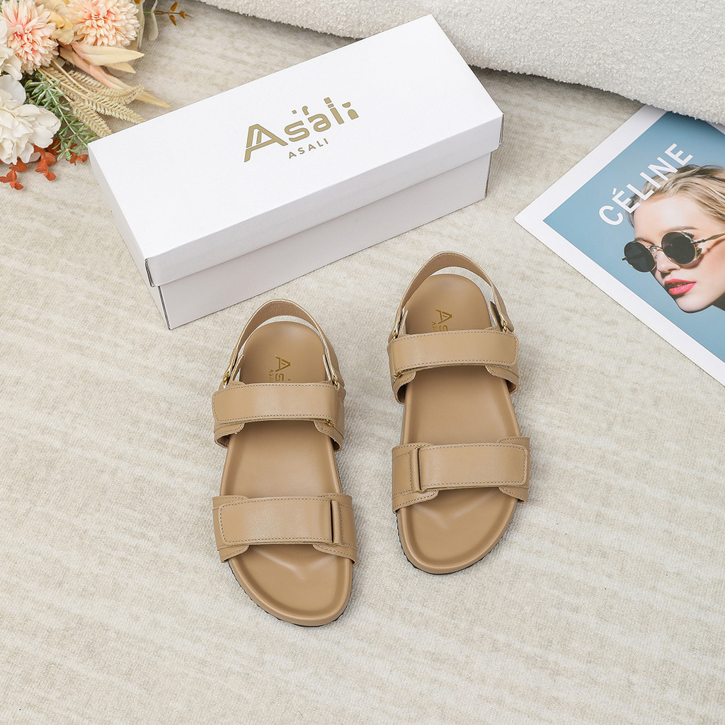 EVLO Asali sandals for women high quality Leopard print and apricot ...