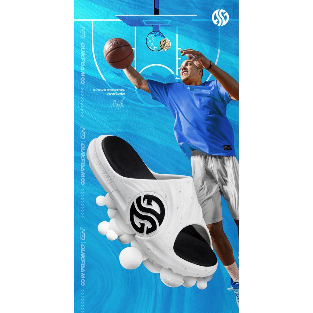 361 Degrees Slippers for Men Women AG 1.0 Slides Aaron Gordon Beach ...