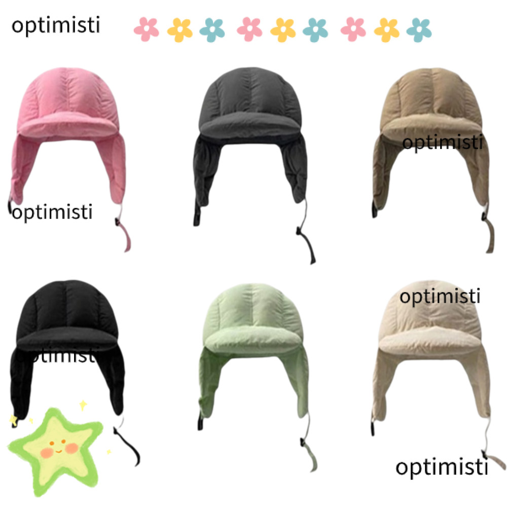 OPTIMISTI Padded Bomber Hats, Thermal Padded Solid Color Windproof ...