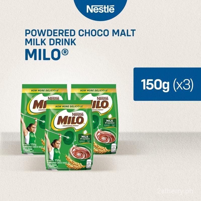MILO Powdered Choco Malt Milk Drink 150g - Pack of 3 | Shopee Philippines