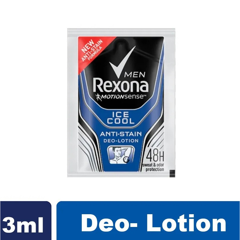 REXONA DEO LOTION SACHET – 1 Dozen (3ml Each) for Men & Women ...