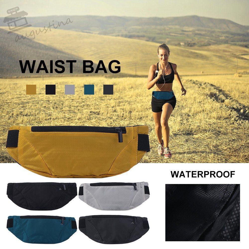 AUGUSTINA Running Waist Bags, Three-section Waterproof Marathon Running ...