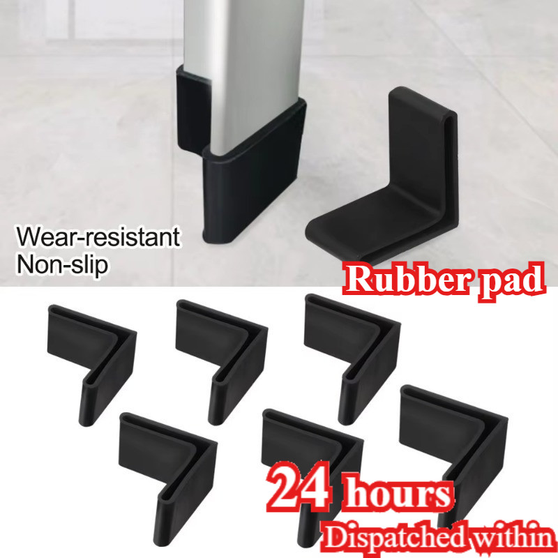 Preferred 1/4 PCS L-shaped Triangle Antiskid Footing Angle Bar Rubber ...