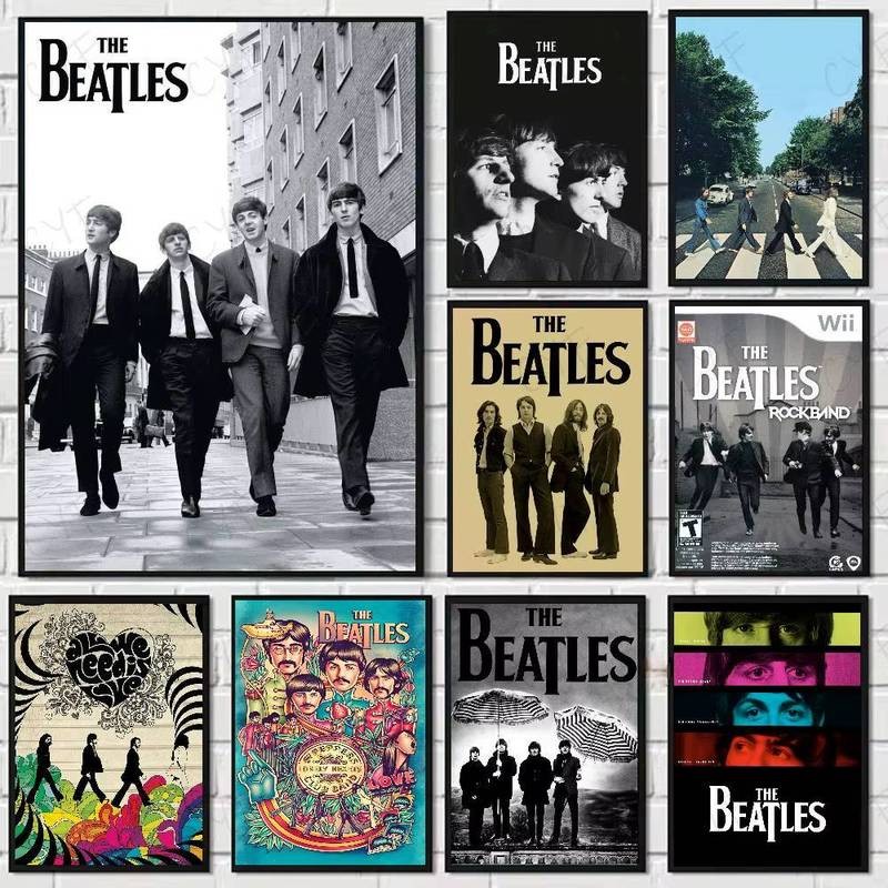 Cool Poster of Band B-Beatles, High-Definition Art Canvas Print ...