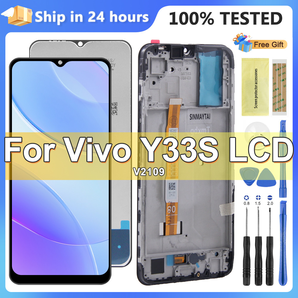 6.58" For VIVO Y33s V2109 LCD Display Touch Screen Digitizer Assembly Replacement For VIVO Y33s ...