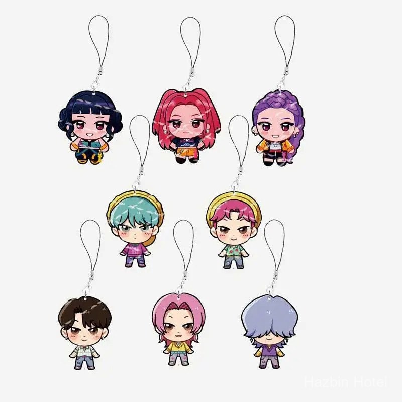 Kpop Demon Hunters Huntrix Mobile Phone Charms Acrylic Rumi Mira Zoey ...