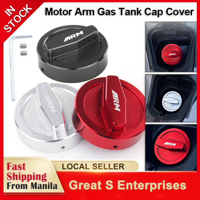 GSE Motor Arm Gas Tank Cap Cover - V2 Aluminum Full CNC Arumi Universal ...