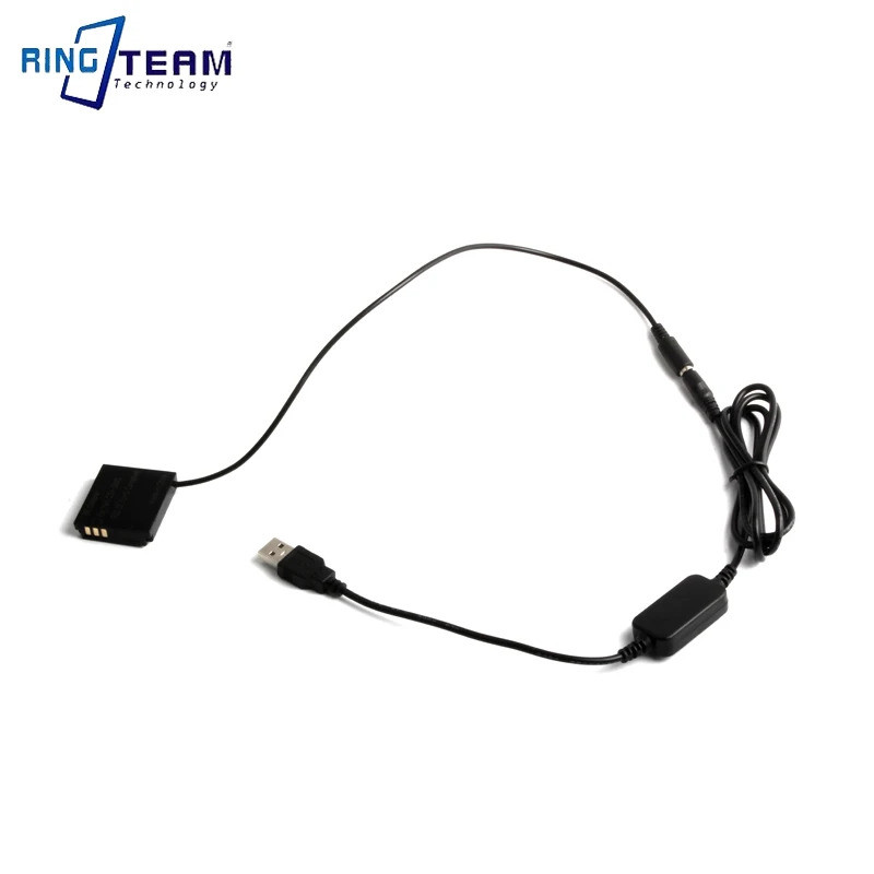 Dummy CGA-S005 S005E DC Coupler With USB 4.0*1.7mm Male Power Cable for ...
