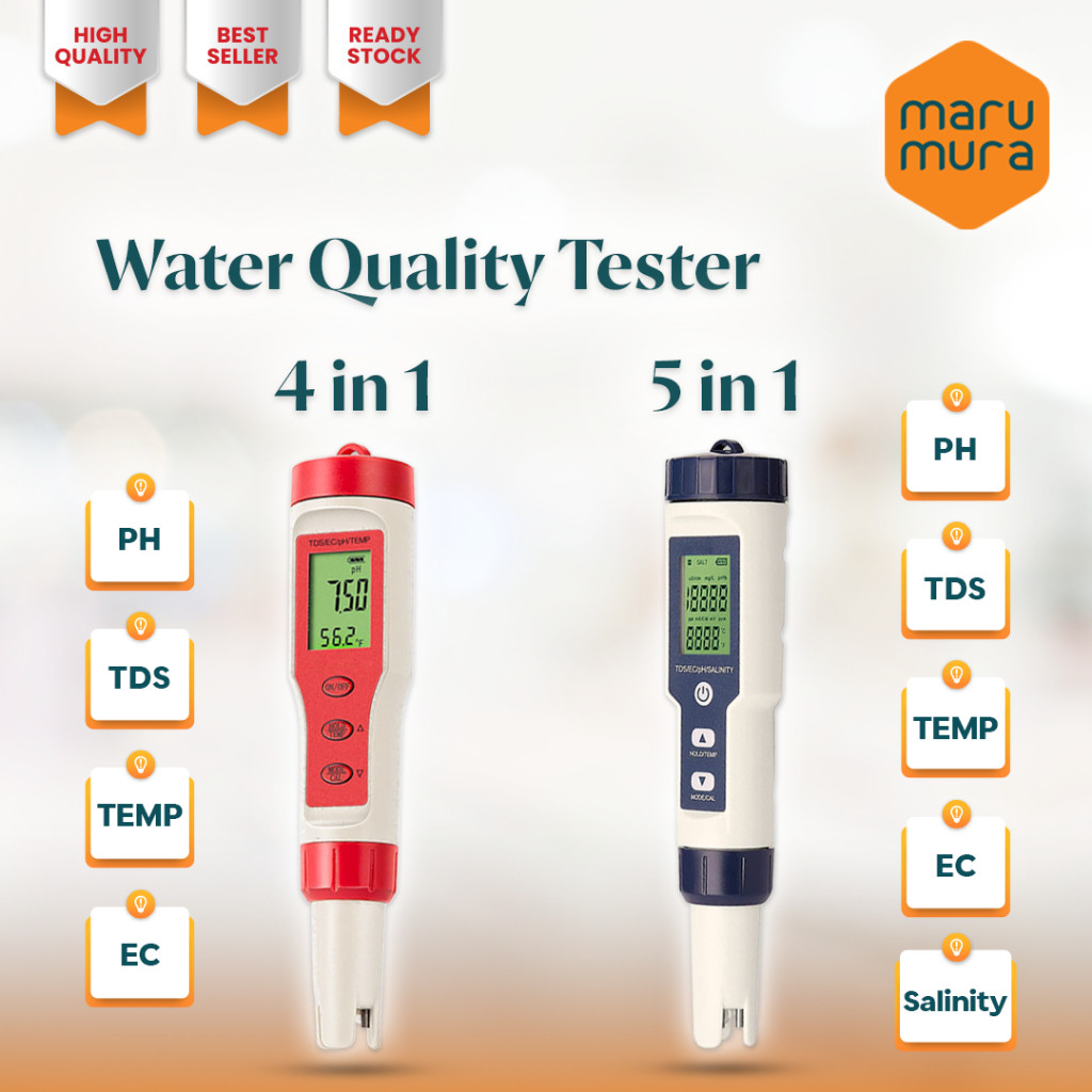 BEST SELLER Marumura Digital Water PH Meter | Water Quality Measuring ...