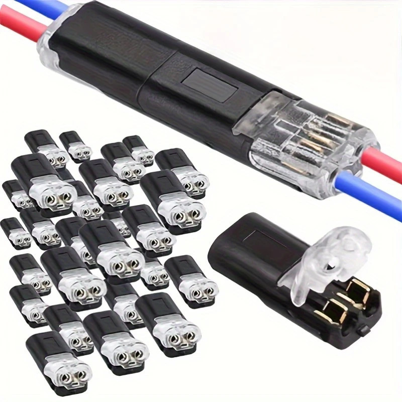 Quick connection wire connector, two-wire plug, copper contact, no need ...