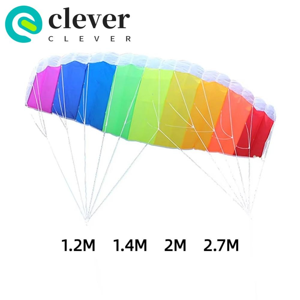 CLEVER Rainbow Umbrella Kite, Soft Dual Line Parafoil Kite ...