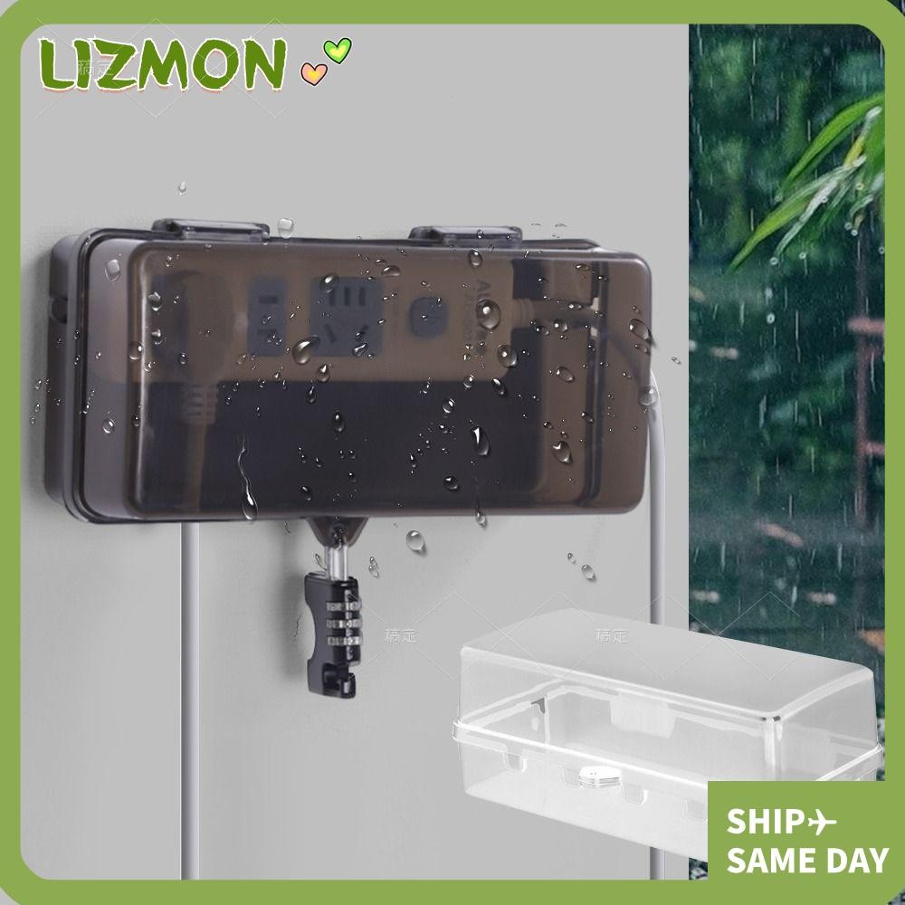 LIZMON Plug Box, Anti-theft Weatherproof Extension Lead Cover, Portable ...