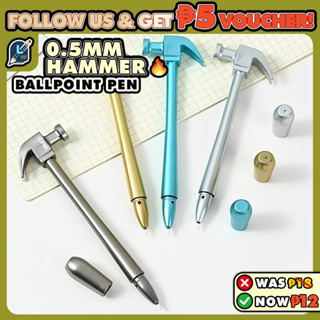 Ballpoint 0.5 mm Pen Hammer Shaped Gel Pen Black Ink Liquid Creative ...