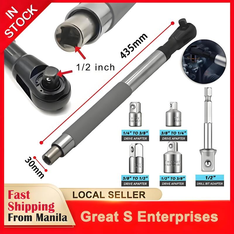 GSE Impact Offset Extension Wrench Chain Drive Wrench Extender Handheld ...